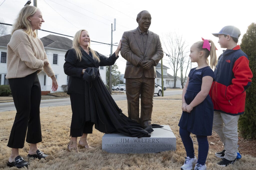 Jim Walters’ impact memorialized with statue